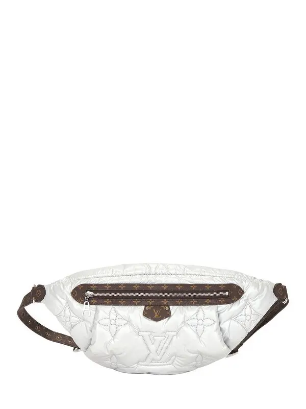 LOUIS VUITTON Econyl Monogram Pillow Bumbag In Metallic - Silver