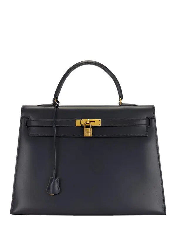 Hermès Kelly 35 Handbag - Blue Indigo