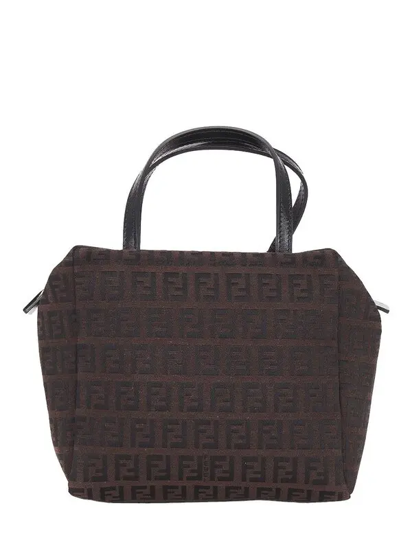 Fendi Zucchino Handbag - Black