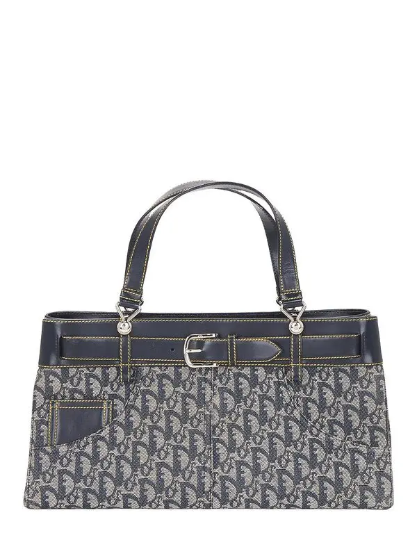 Dior Diorissimo Jean Pocket Tote Bag - Blue