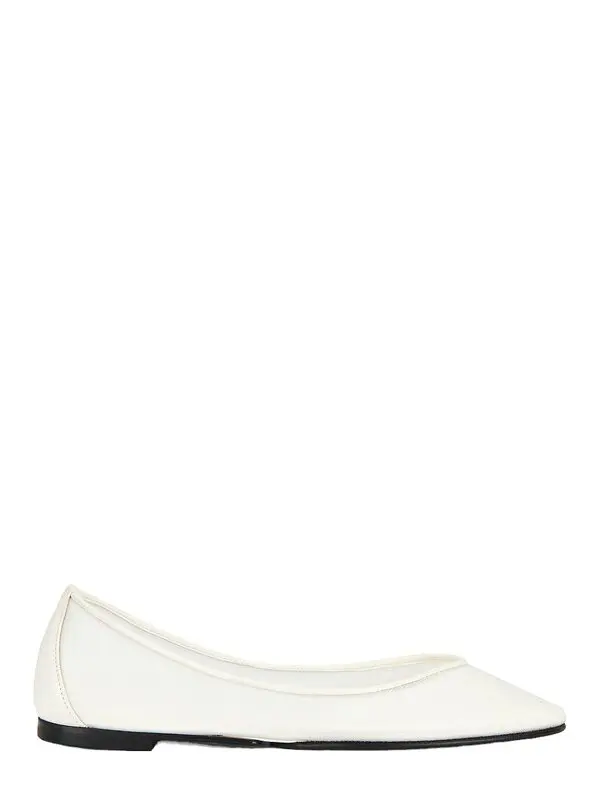 Jacquemus Les Ballerines Ovalo Flat Shoes - White