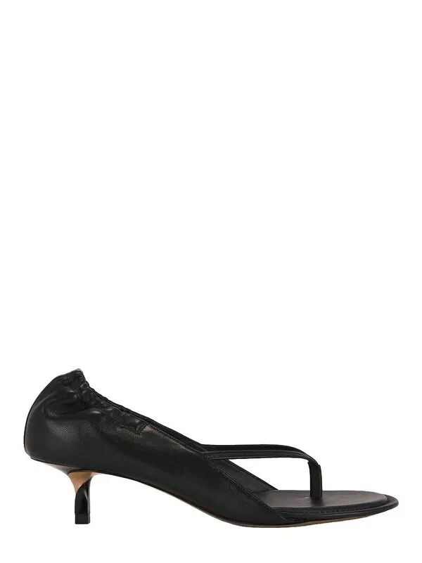 Jacquemus Les Sandales Nu-pieds B Kitten Heel Sandals - Black