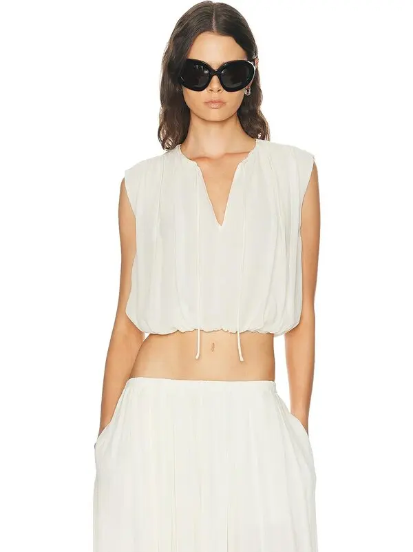 FRAME The Wave Top - Cream