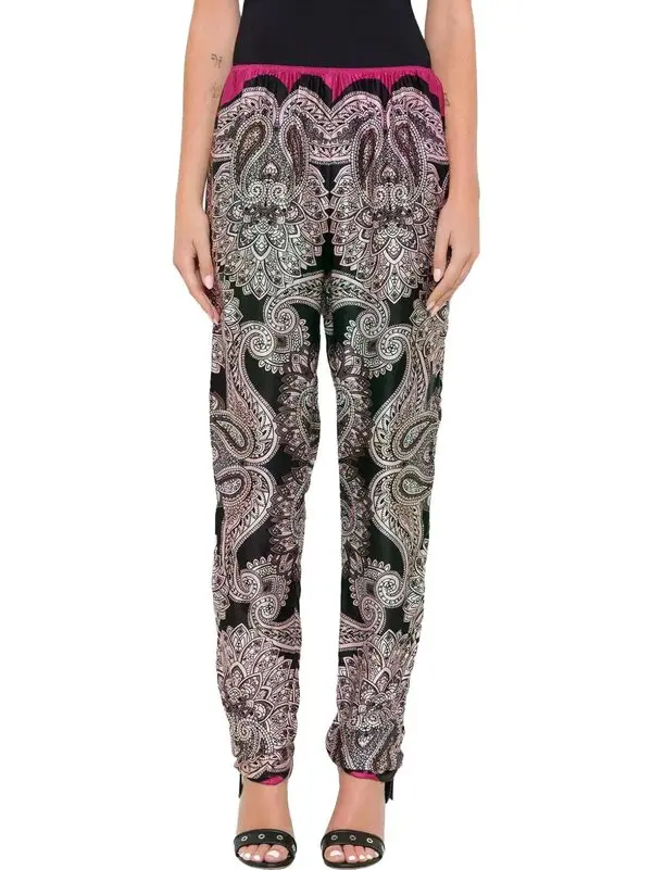 LANVIN Paisley Print Trousers - Black