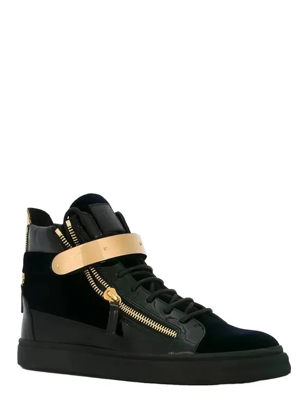 GIUSEPPE ZANOTTI Coby Mid-top Sneakers - Blue