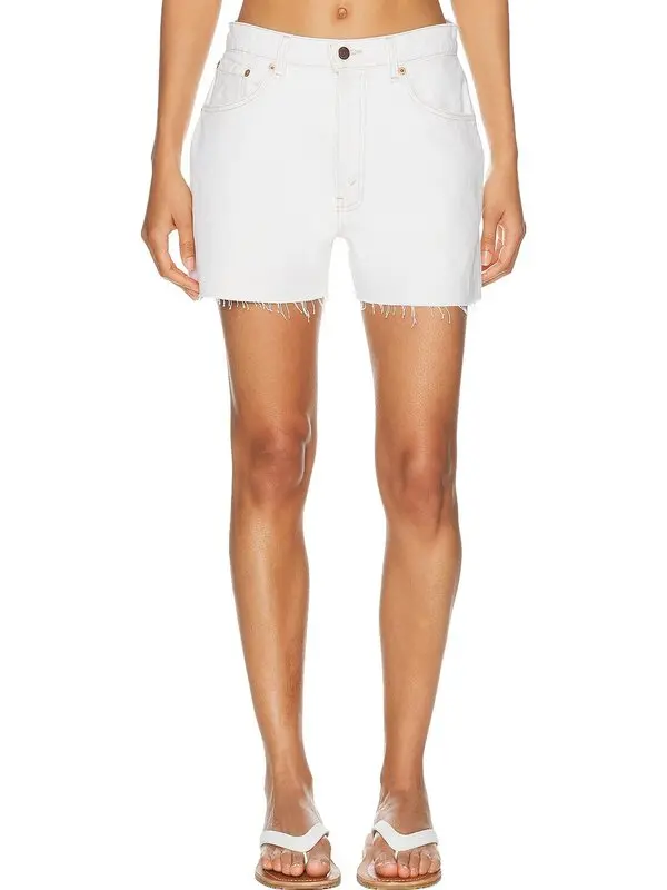 ALIGRACE Vintage Blanc Denim Shorts - Ivory