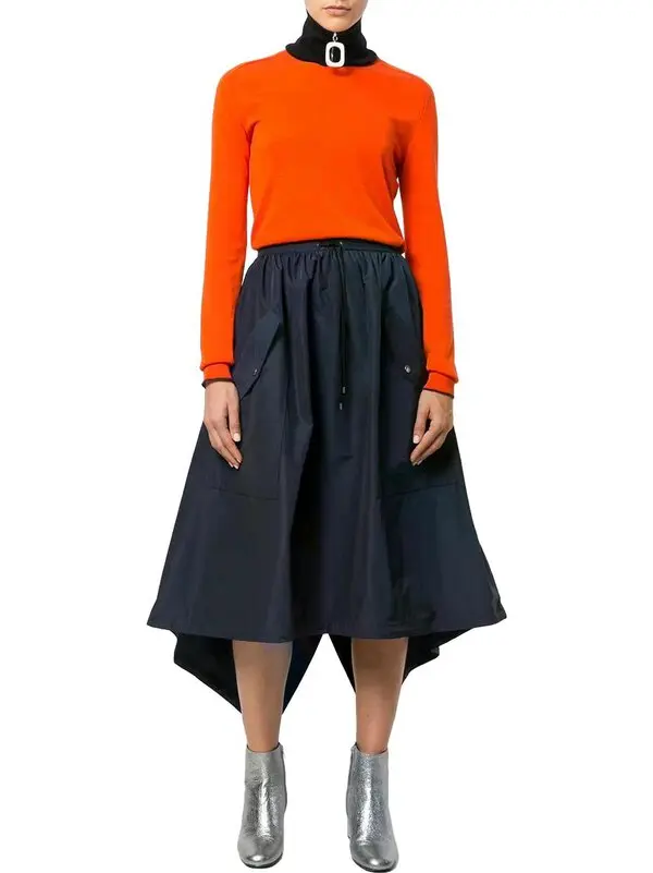 Kenzo Flap Pocket Full Skirt - Blue