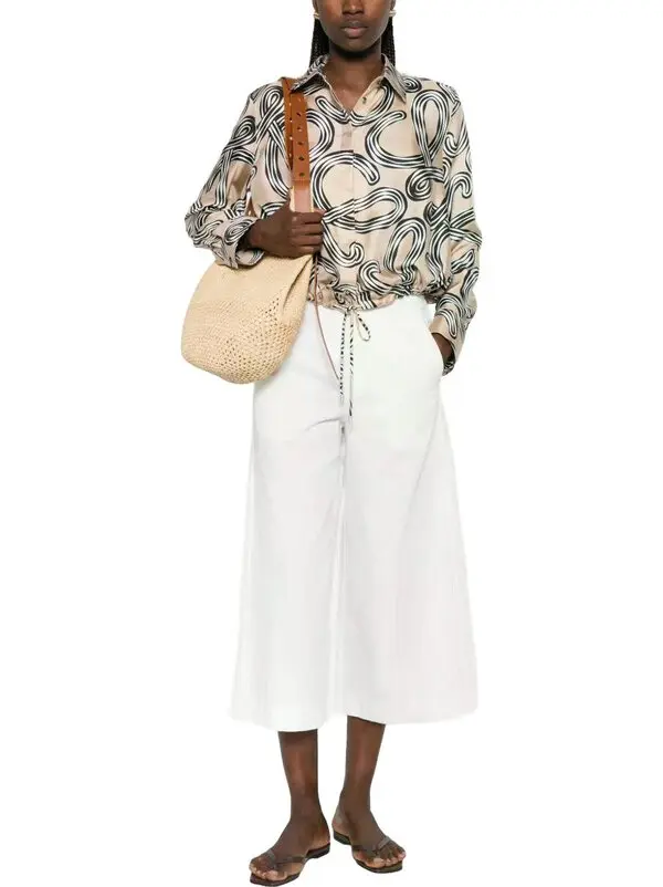Loewe Anagram Embroidered Jeans - White