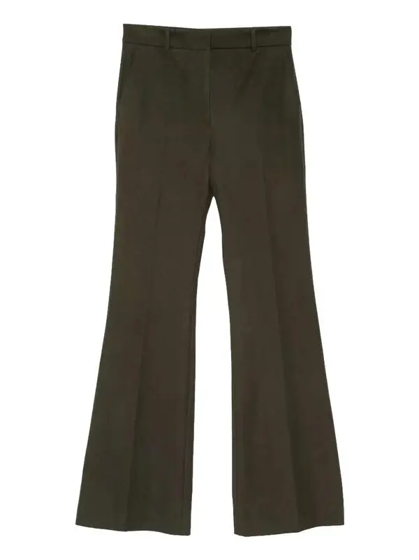 JOSEPH Tafira Straight-leg Trousers - Green
