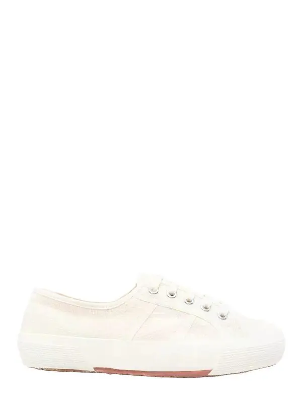Superga Round Toe Lace-up Sneakers - White