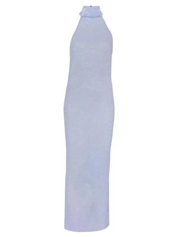 L'IDEE Casablanca Sequin Maxi Dress - Blue