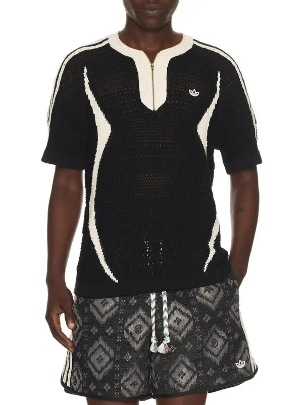 ADIDAS ORIGINALS X Clot Edison Chen Knit Jersey - Black