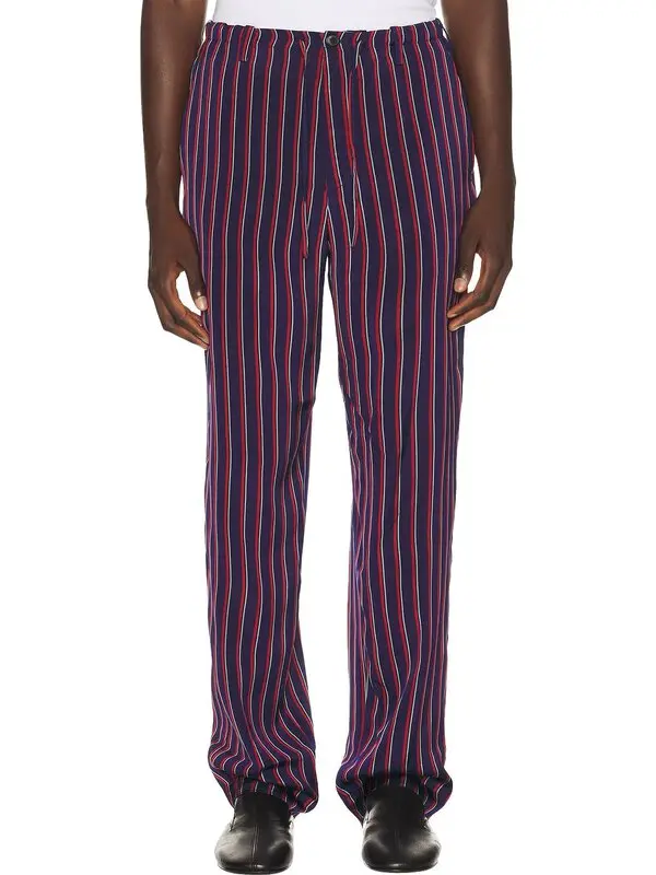 Dries Van Noten Penny Long Pants - Dark Blue