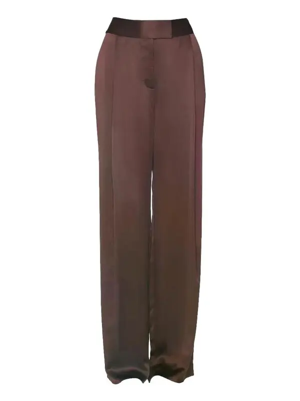 THE SEI Pressed Crease Trousers - Brown