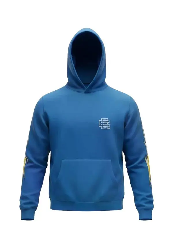 ERIC EMANUEL Lightning Bolt Print Hoodie - Blue