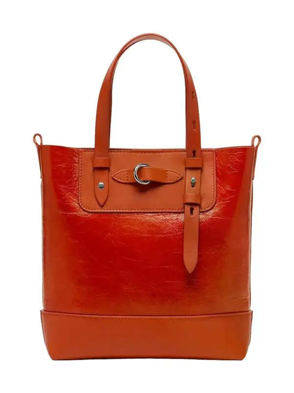 MAISON MARGIELA Four-stitch Leather Shoulder Bag - Orange