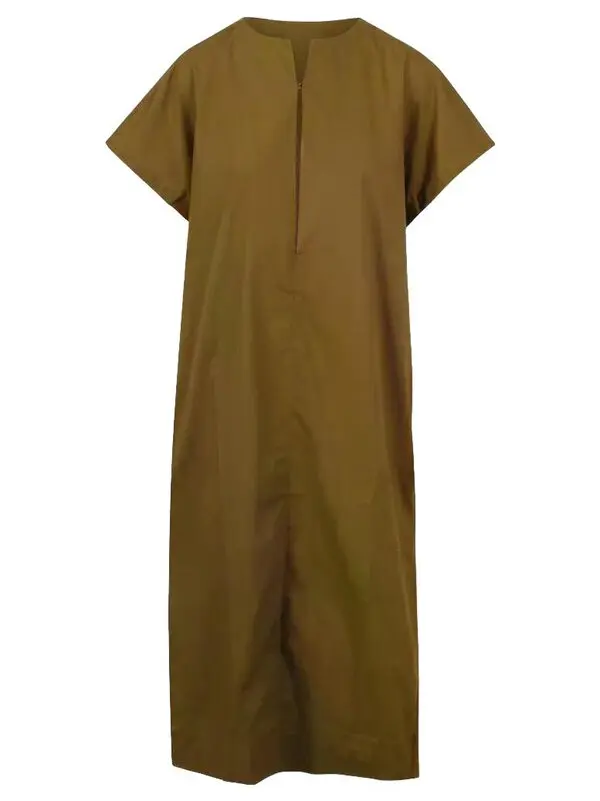 Soeur V-neck Short-sleeve Dress - Green