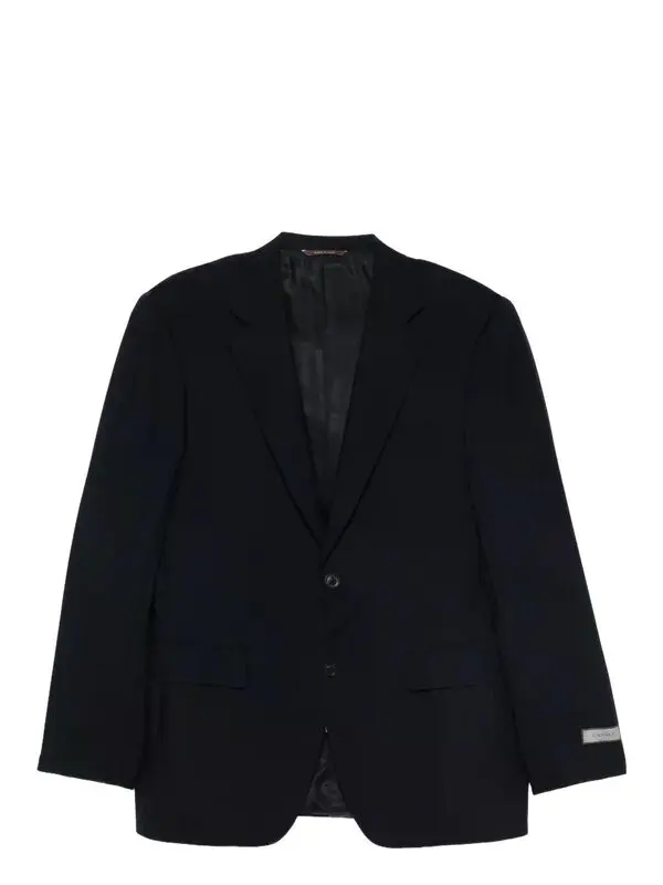 Canali Notched-lapel Single-breasted Blazer - Blue
