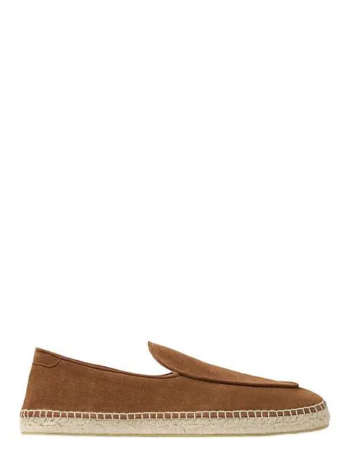 JIMMY CHOO Shenton Velvet Espadrilles - Cigar