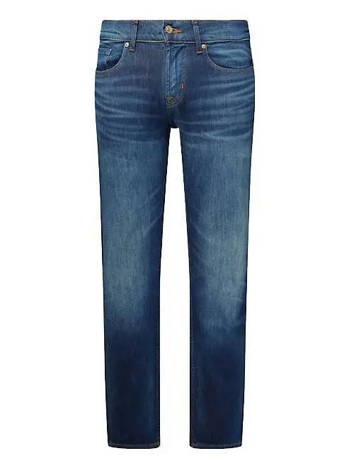 7 For All Mankind Slim-fit Tapered-leg Jeans - Pillow