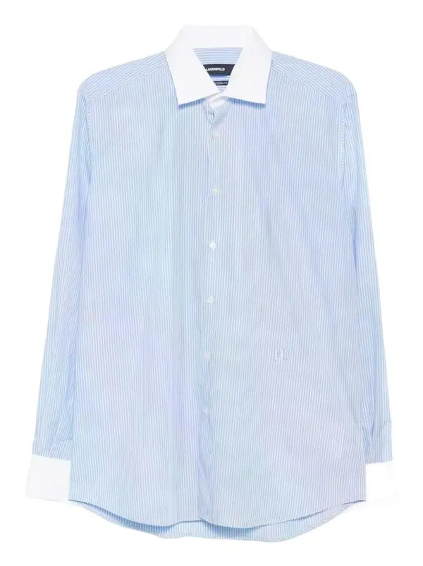 Karl Lagerfeld Striped-pattern Shirt - Blue