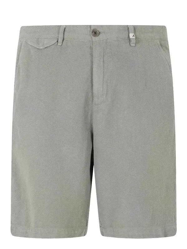 MYTHS Textured Bermuda Shorts - Green