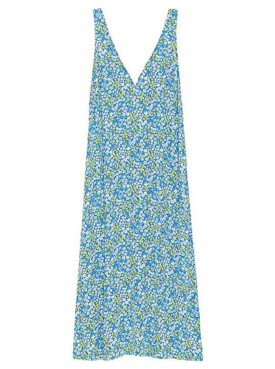 Zadig&Voltaire Renzo Floral Print Woven Midi Dress - Pear