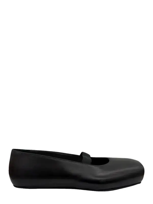 ALAINPAUL Alain Paul Square-toe Ballet Flats - Black
