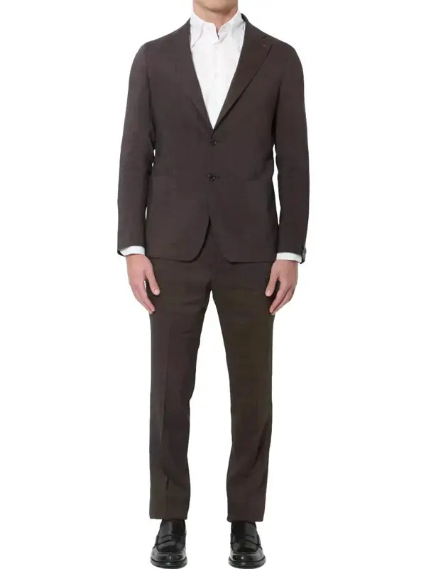 Tagliatore Vesuvio Single-breasted Suit - Brown