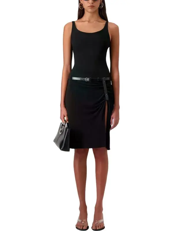 Coperni Suspended Slip Mini Dress - Black