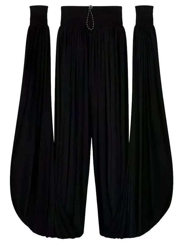 Coperni Off-shoulder Smock Maxi Dress - Black