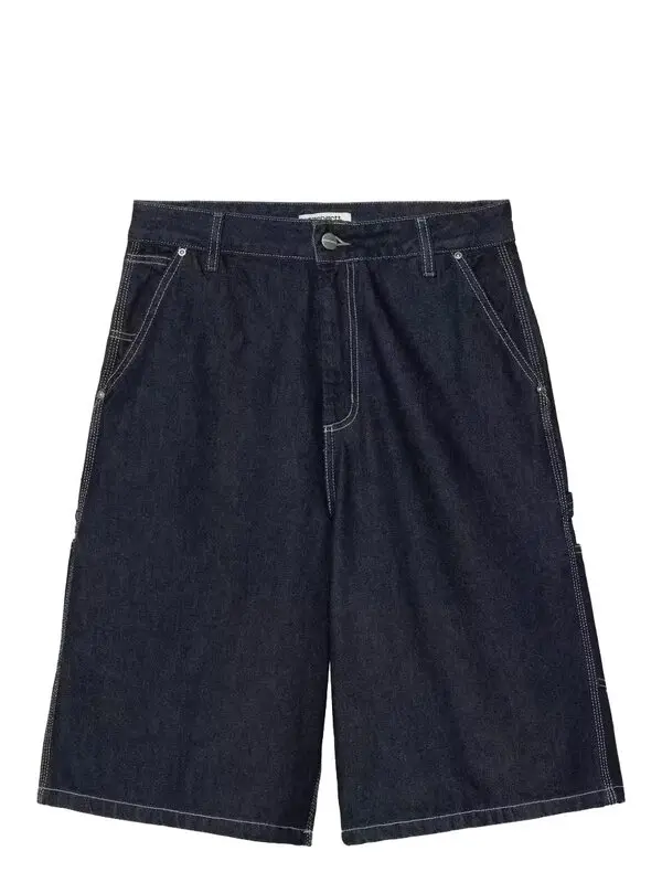 Carhartt Work In Progress Contrast Stitch Shorts - Blue