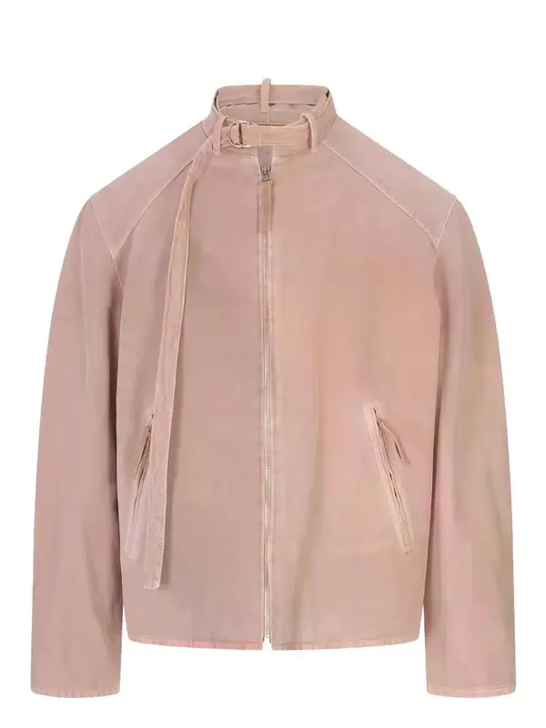 Marni Buckle-fastening Mock-neck Jacket - Pink