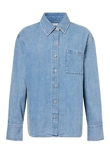 Rag & Bone Connie Patch-pocket Cotton-blend Shirt - Everglade