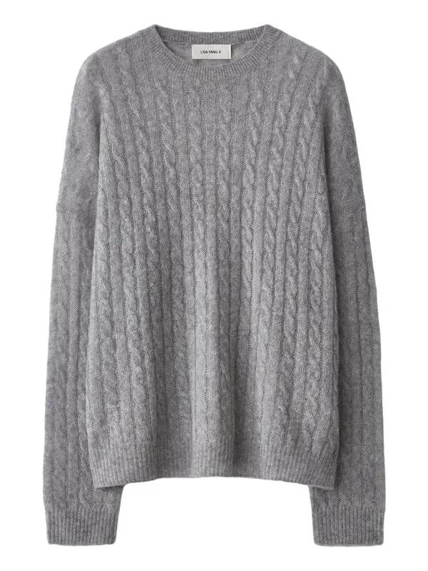 LISA YANG Amabel Sweater In Silk Cashmere - Cloudy