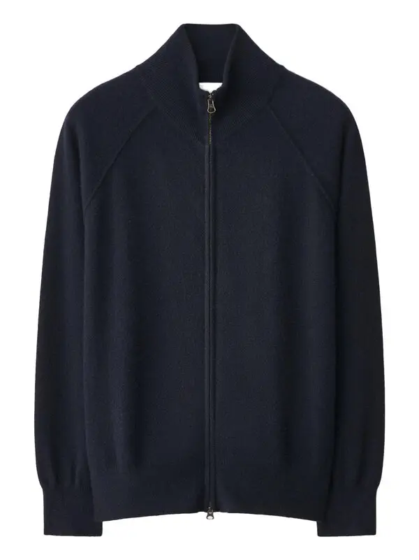 LISA YANG Bran Zip Cardigan - Navy
