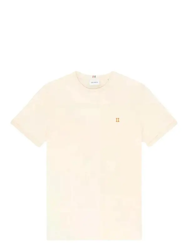 LES DEUX Logo-embroidered T-shirt - Neutrals