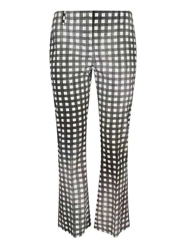 Ermanno Scervino Gingham Check Trousers - Black