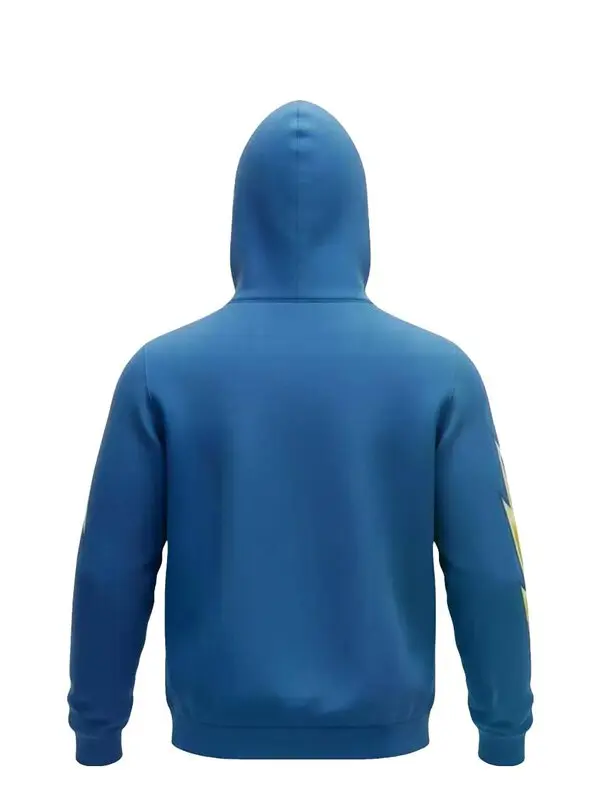 ERIC EMANUEL Lightning Bolt Print Hoodie - Blue