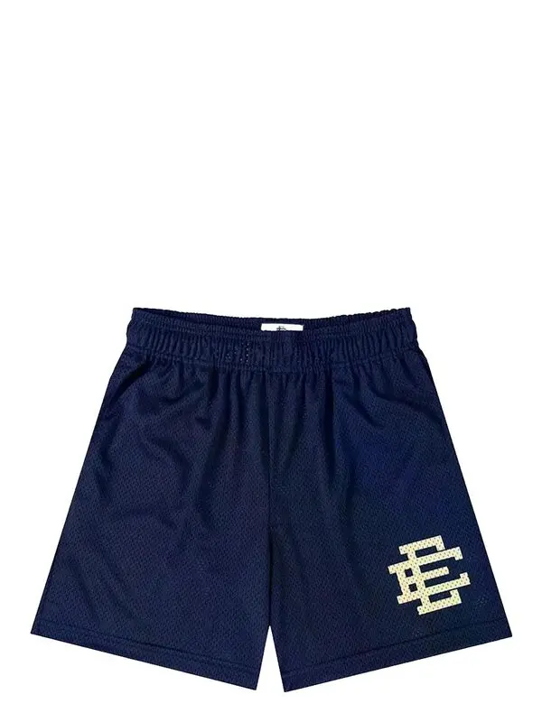 ERIC EMANUEL Ee Logo-print Mesh Shorts - Blue