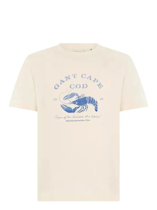 Gant Lobster-print T-shirt - Neutrals