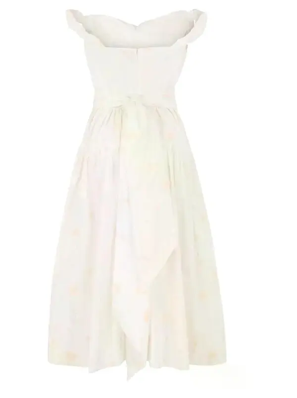 VIVIENNE WESTWOOD Floral Print Midi Dress - Neutrals