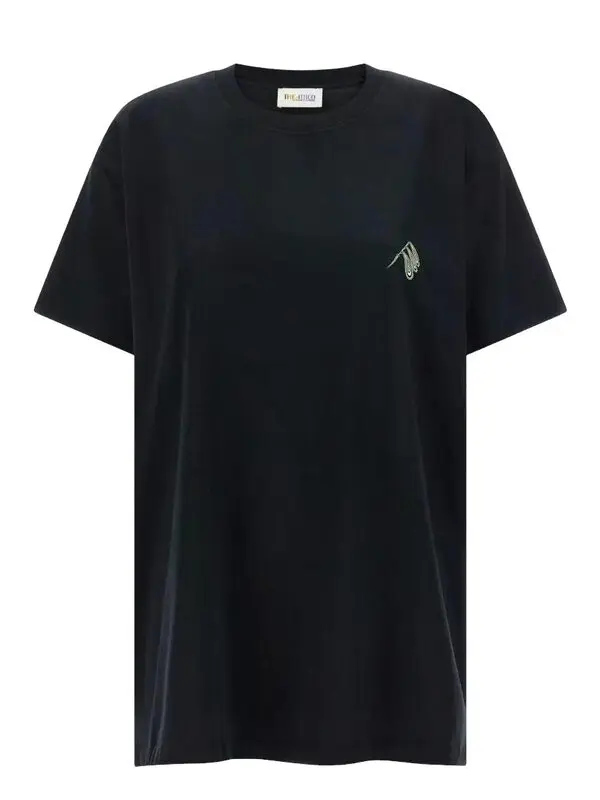 Attico Cotton T-shirt - Black