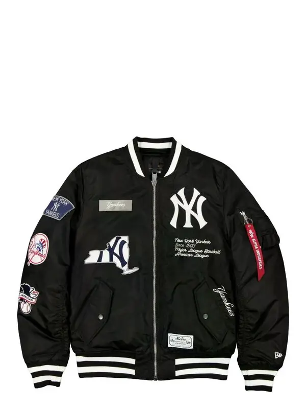 New Era Alpha Industries X Yankees Ma-1 Bomber Jacket - Black