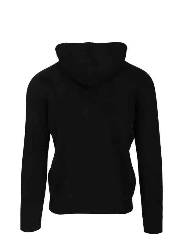 AL DUCA D’AOSTA 1902 Knitted Hoodie With Pouch Pocket - Black