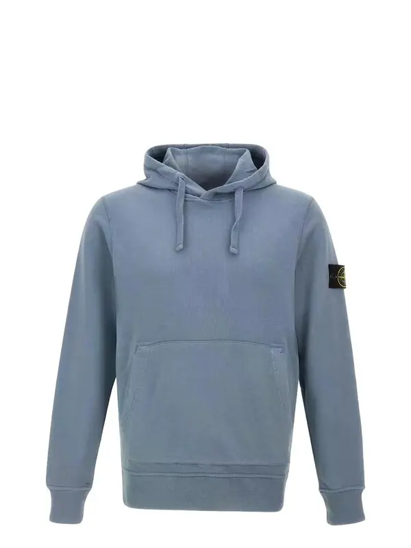 Stone Island Long Sleeved Hoodie - Blue
