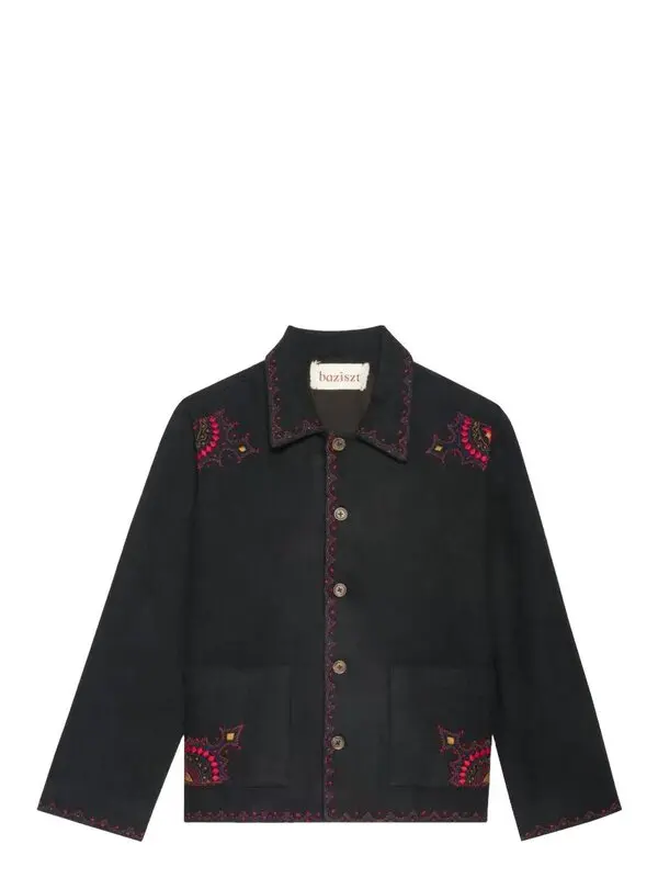 BAZISZT Baszt Scarlet Embroidered Jacket - Black