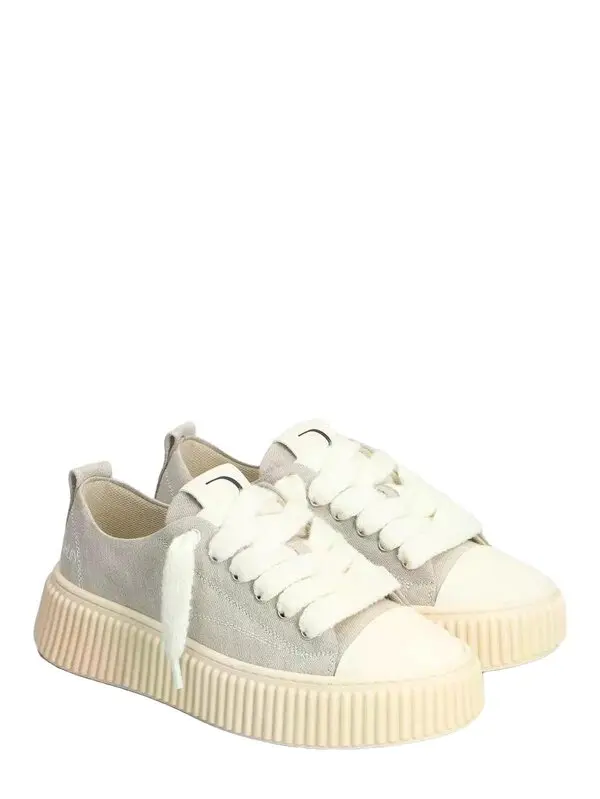 RHUN Ridged-sole Lace-up Sneakers - Grey