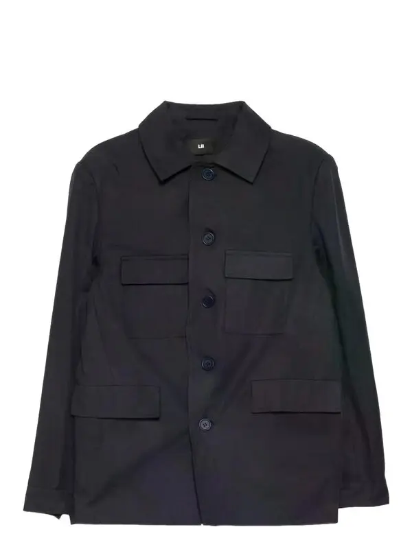 LII Multi-pocket Shirt Jacket - Blue