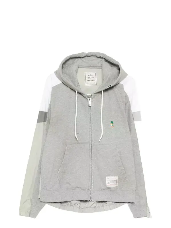 Mihara Yasuhiro Colour-block Panelled Hoodie - Grey